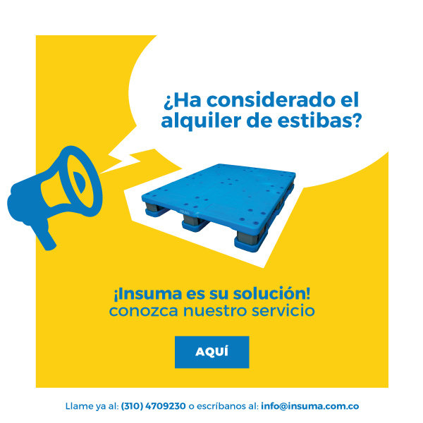 INSUMA - Alquiler y venta de estibas plásticas en colombia
